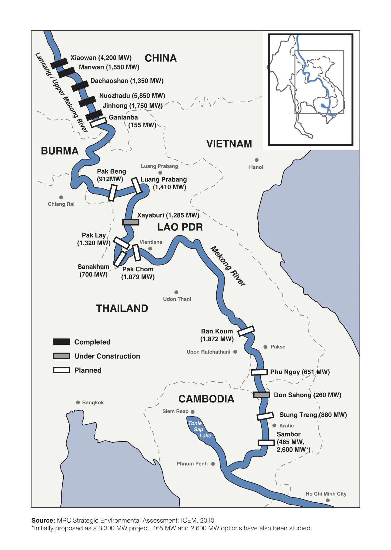 Mekong Mainstream Dams Map - International Rivers Resource Hub