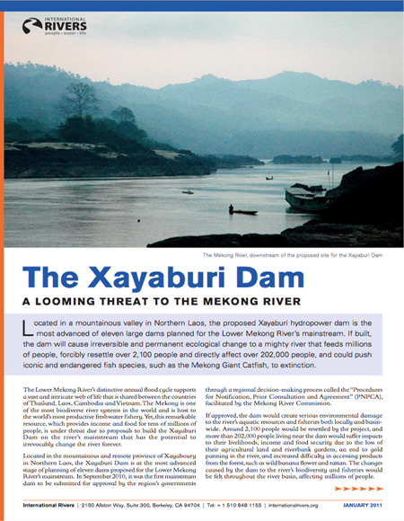 The Xayaburi Dam - International Rivers Resource Hub