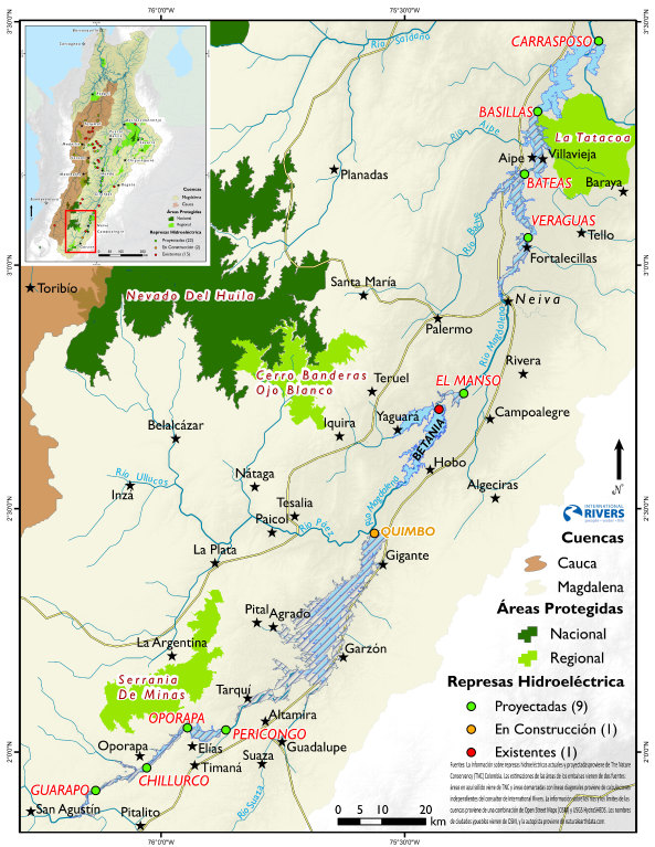 Maps Project- Potential Flooded Areas of Dams in the Magdalena River ...